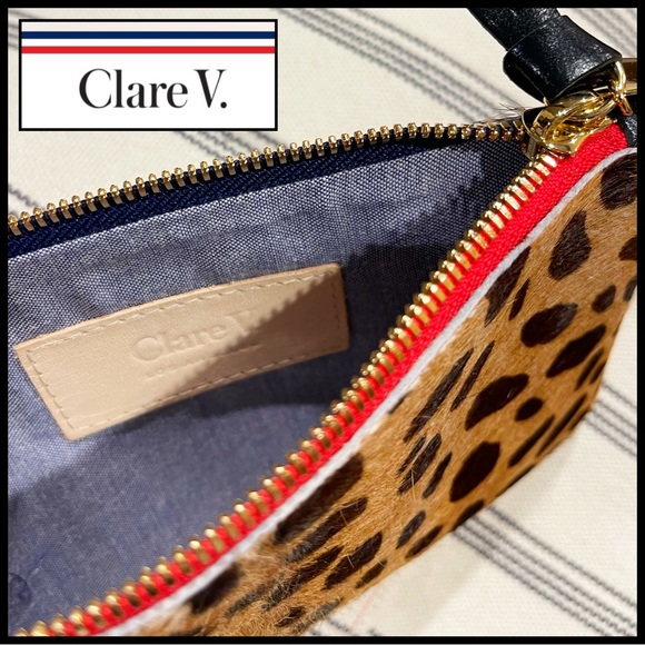 Clare V | Bags | Clare V Clutch In Leopard Hair Brand New | Poshmark